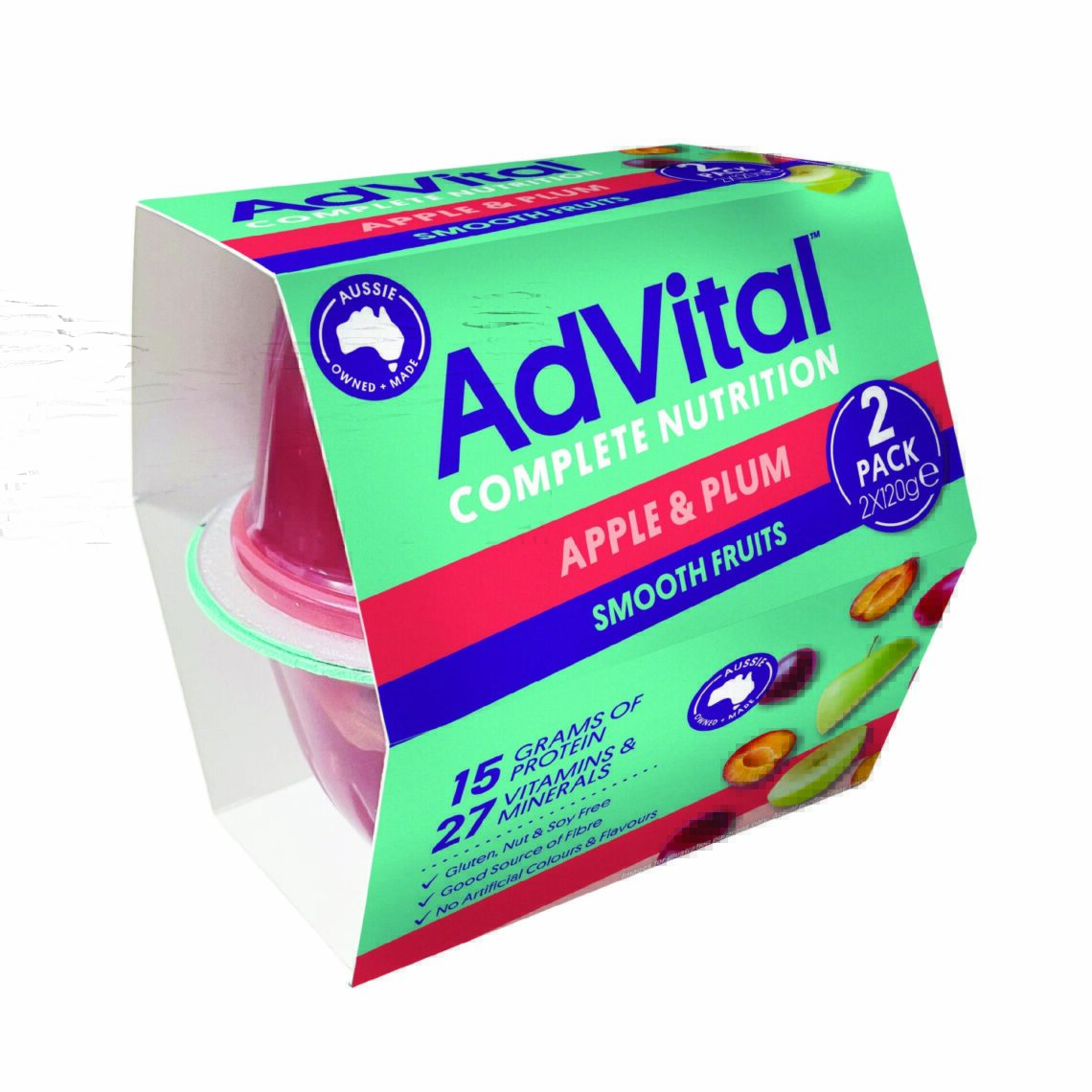 Apple and Plum Nutritionally Smooth Fruits | AdVital