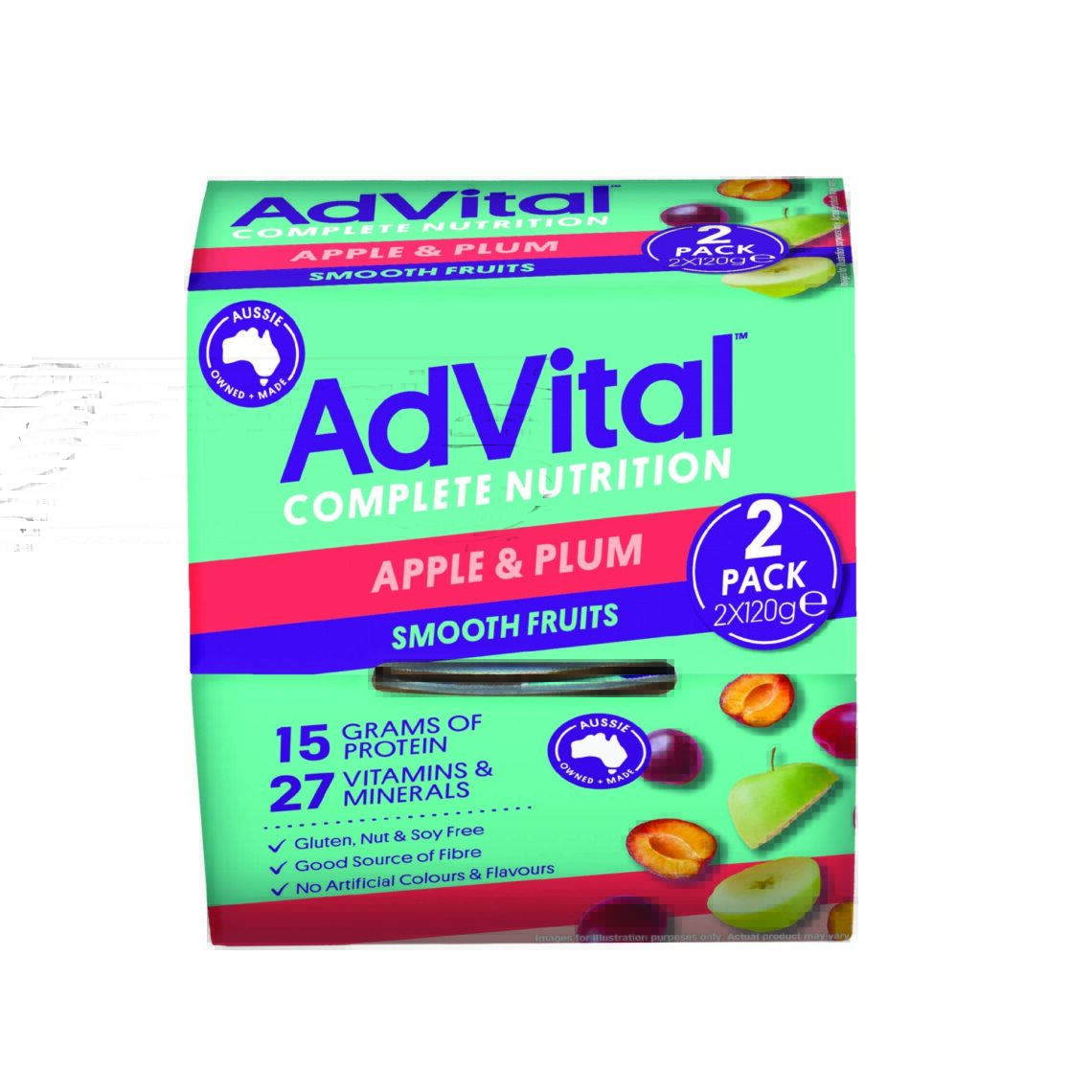 Apple and Plum Nutritionally Smooth Fruits | AdVital