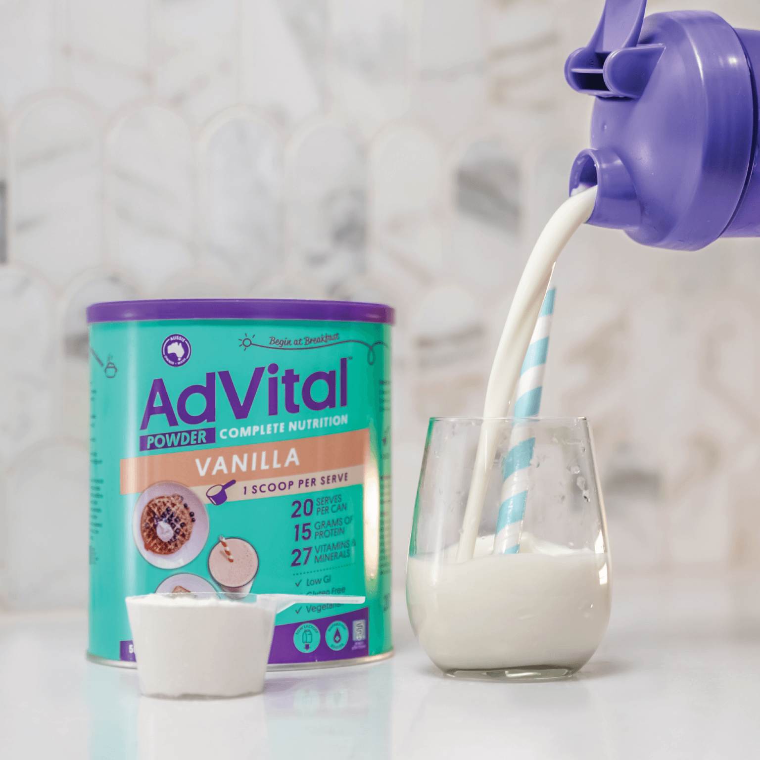 AdVital Nutritionally Complete Vanilla Powder