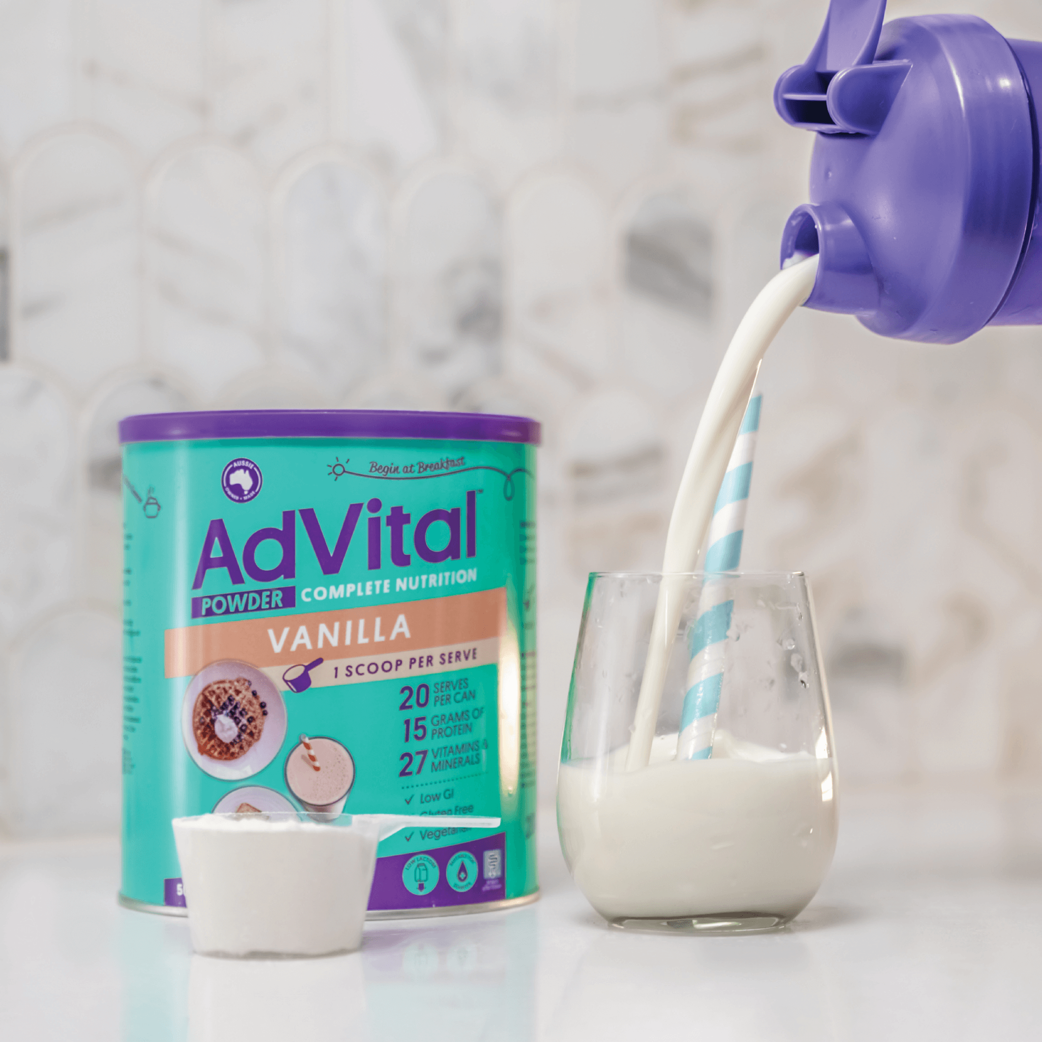AdVital Nutritionally Complete Vanilla Powder