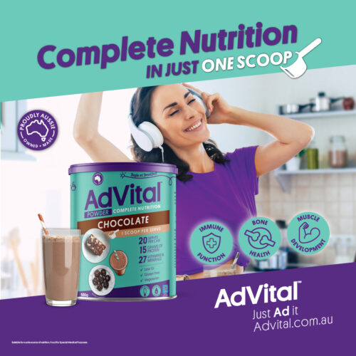 AdVital Nutritionally Complete Chocolate Powder
