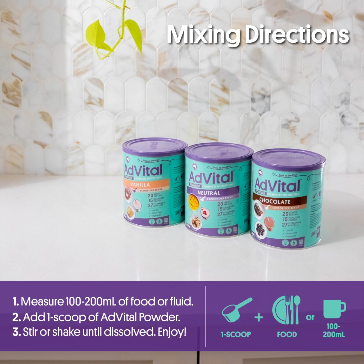 AdVital Nutritionally Complete Neutral Powder