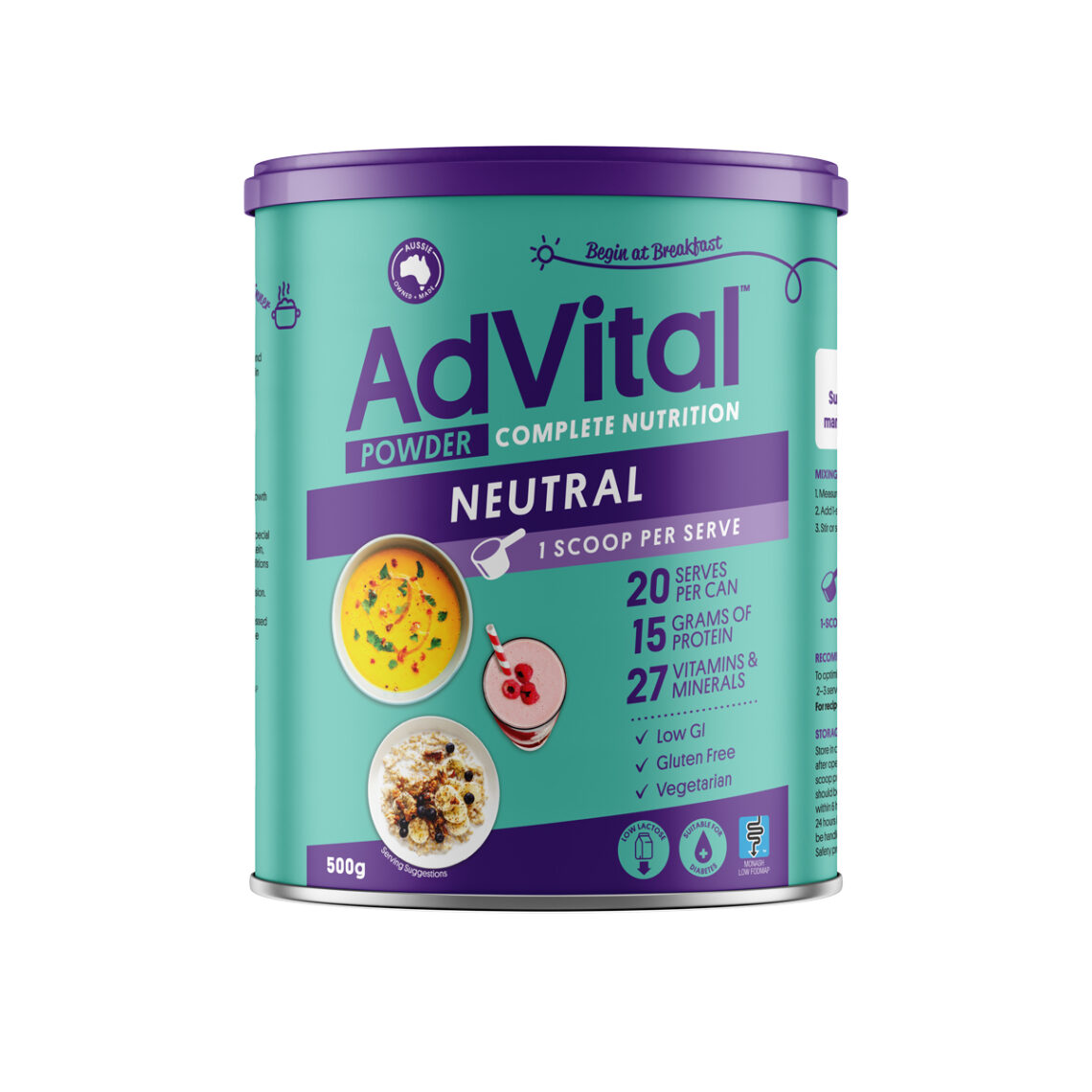 AdVital Nutritionally Complete Neutral Powder