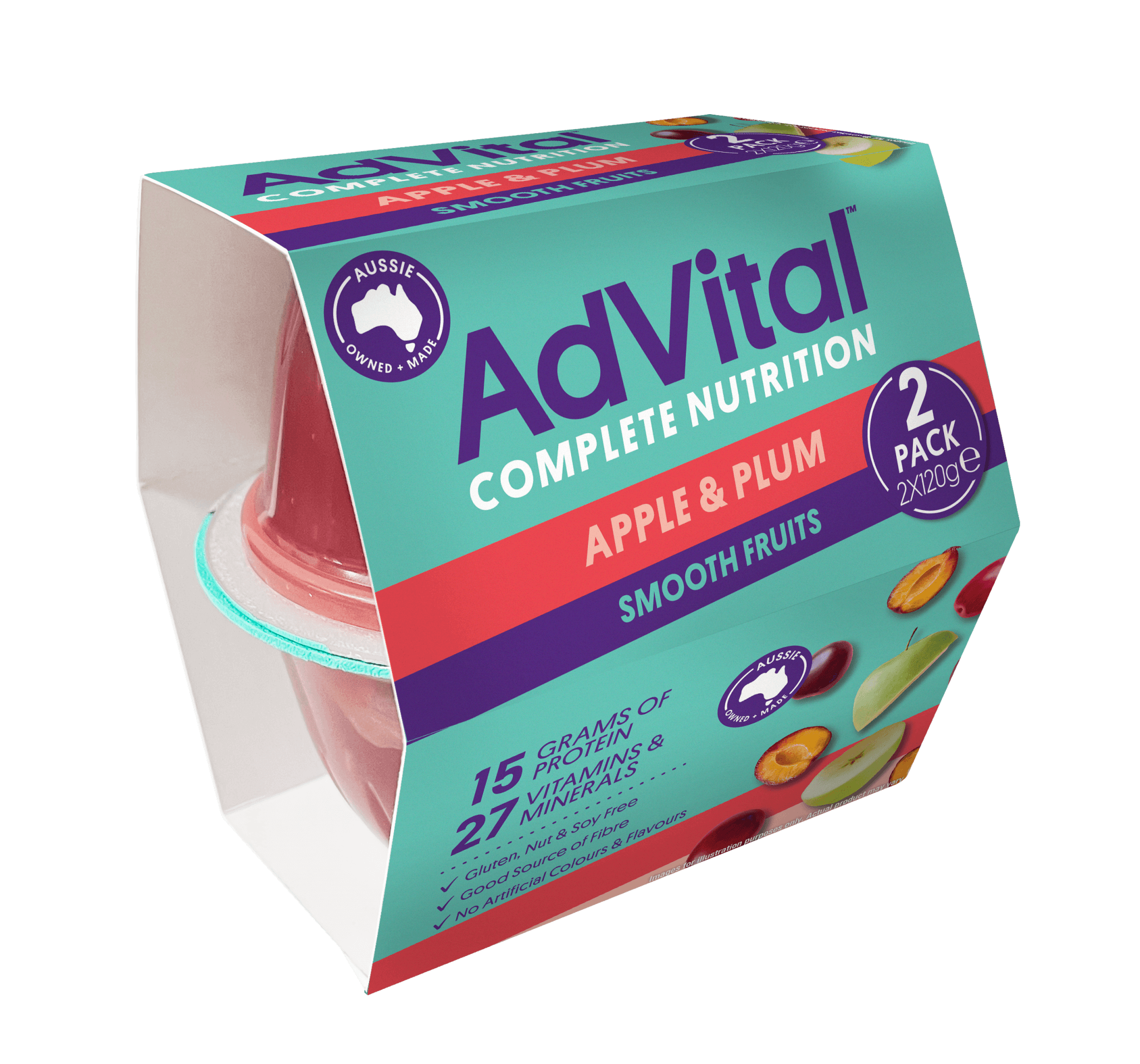 Apple and Plum Nutritionally Smooth Fruits | AdVital